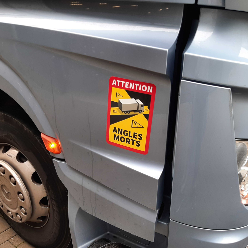 Dode hoek sticker / Angles morts sticker 17x25cm Kopen? Stickers v.a. 0 ...