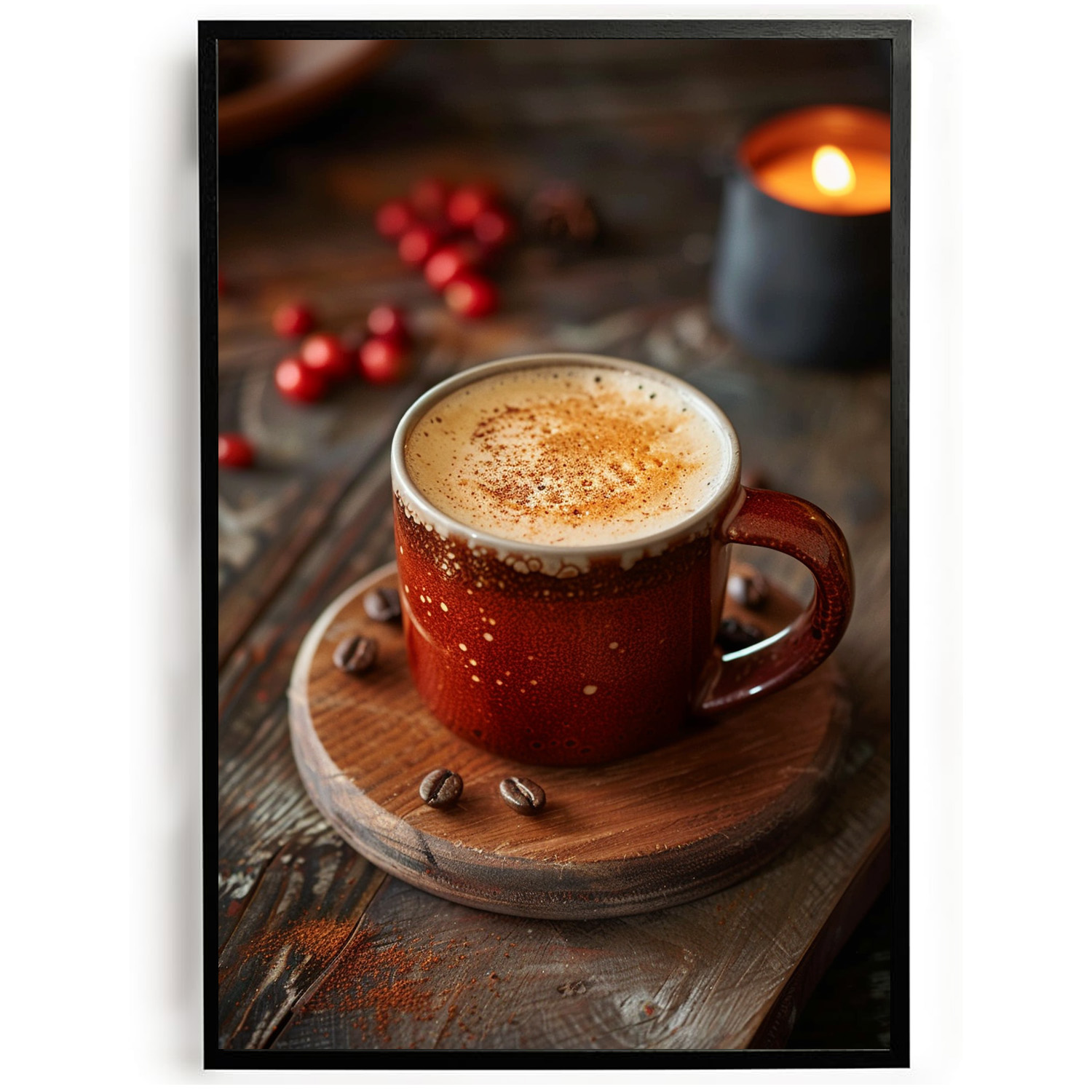 Poster bakje koffie in kerstsfeer Kopen? Posters v.a. 6,95