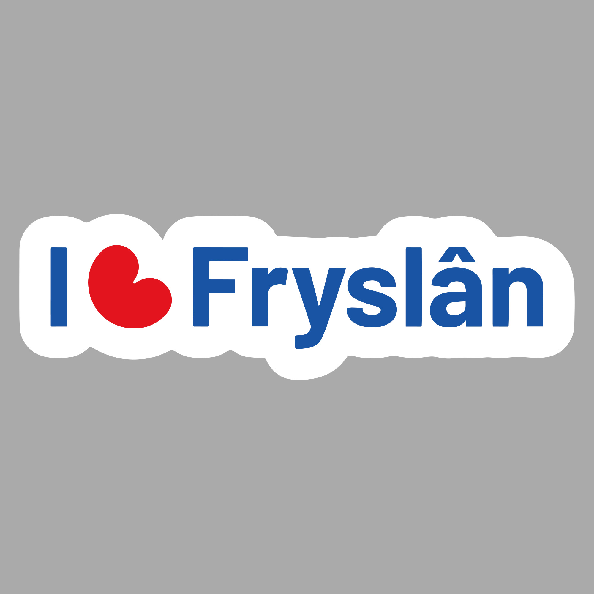Autosticker "I love Fryslân / Friesland" Kopen? Stickers v.a. 0,49 ...